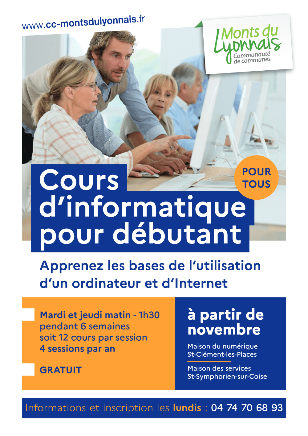 Cours Informatique Débutant Pour Adultes Site Internet De La Commune